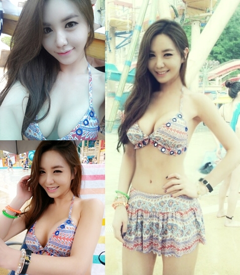 강예빈 비키니 셀카 공개 ‘아찔 볼륨 몸매 자랑