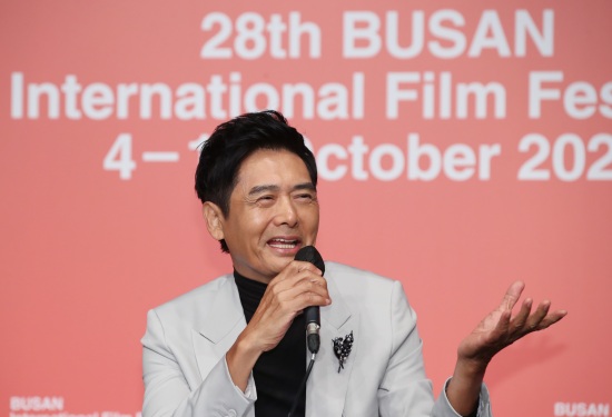 [28th BIFF] 주윤발, 영화인생도 입담도 남다른 '따거'